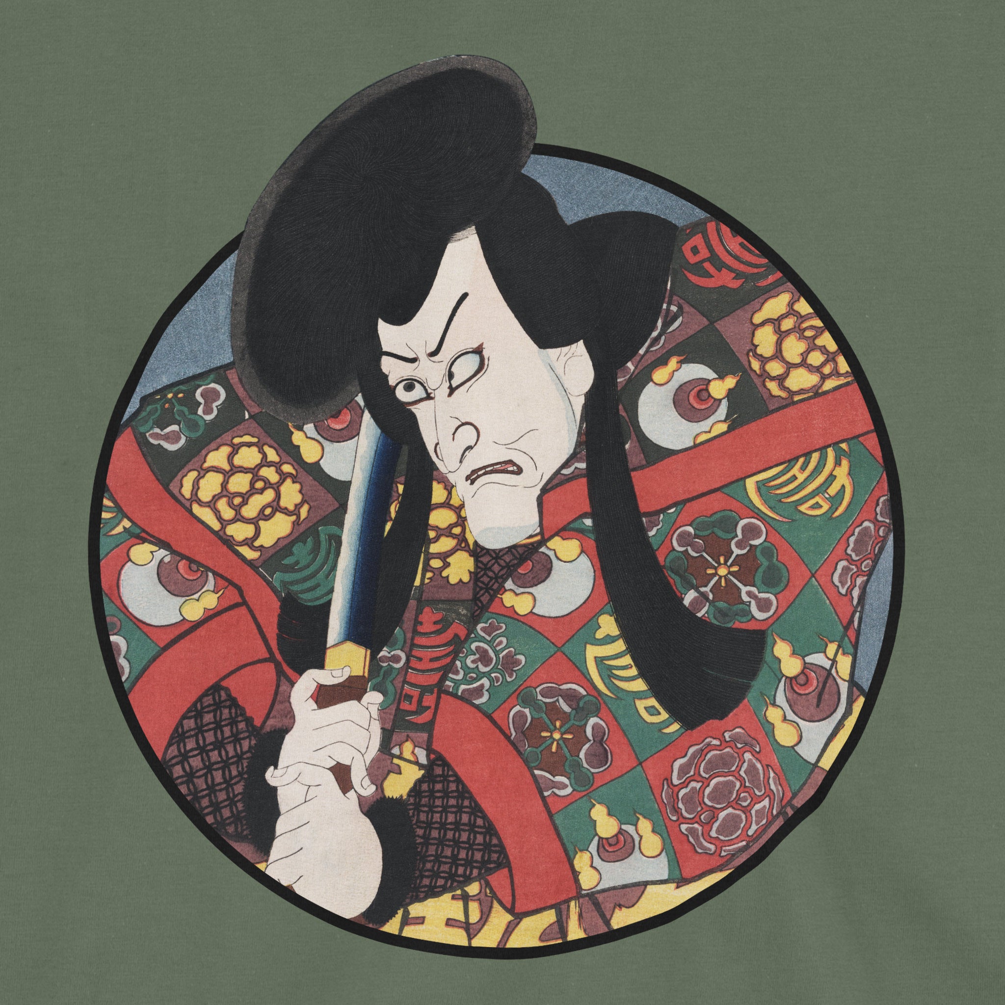 Portrait of Matsunami Kengyo T-Shirt - Front – Manga Hanga